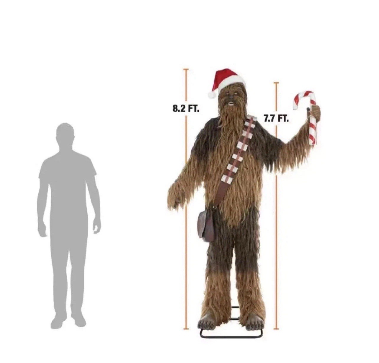 Disney 7.5FT Animated Chewbacca Christmas Decoration Home Depot ...