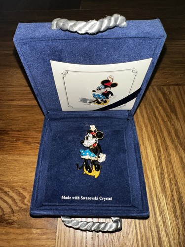 Rare Disney Minnie Mouse Swarovski Pin With Box | eBay