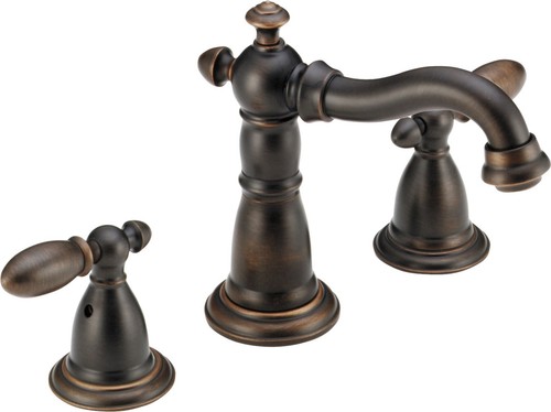 Delta 35955-DST Victorian 1.2 GPM Widespread Bathroom Faucet - Bronze ...