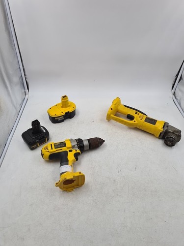Lot of 4 DeWalt Tools - DC410 Grinder, DW980 Drill, Batteries, Parts | eBay