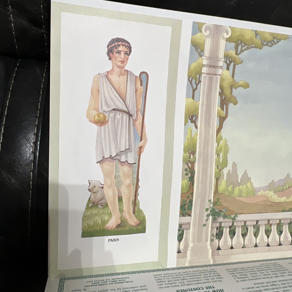 "THE JUDGEMENT OF PARIS" 1989 BY HELEN PAGE UNCUT PAPER DOLLS VINTAGE ...