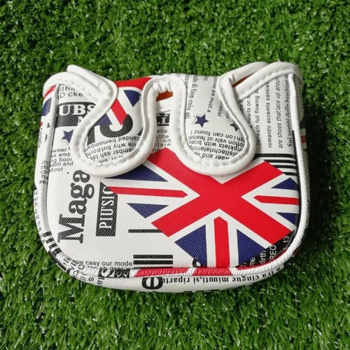 UK Flag Magnet Golf Square Mallet Putter Head Cover for Center Shafts ...