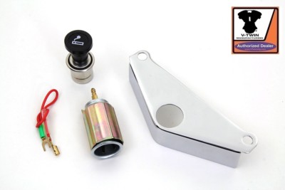 Cigarette Lighter w/ Bracket Pan Shovelhead 4-Speed Dresser Bobber 74 ...