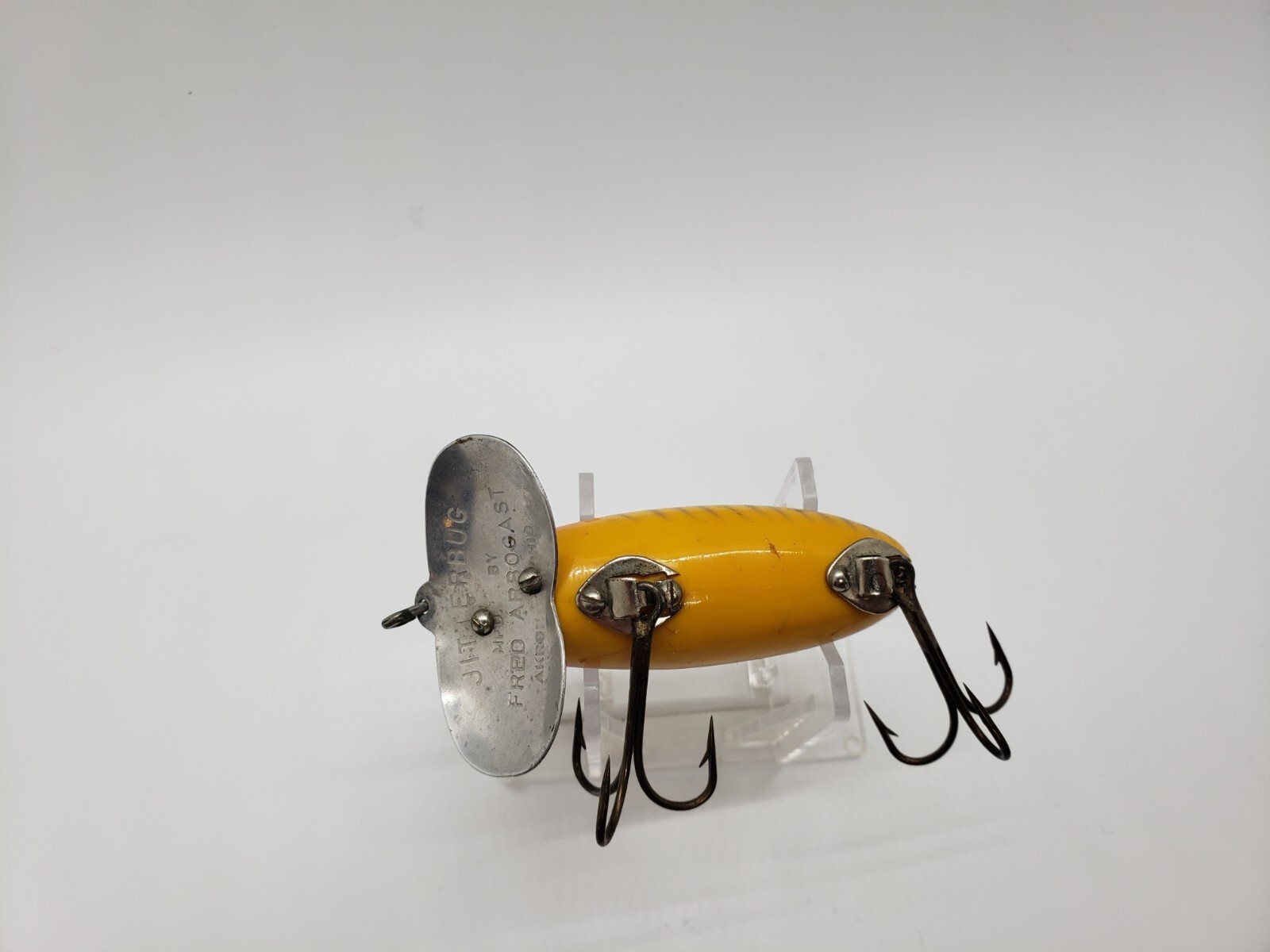 Vintage Fred Arbogast Jitterbug Older Style Hardware 5/8 Ounce Akron ...