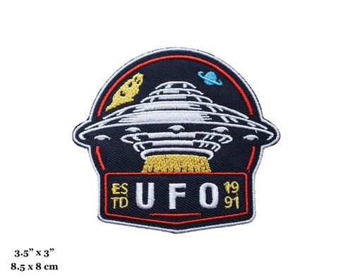 UFO Flying Saucer 1991 Alien ET Space Embroidered Iron On Patch | eBay