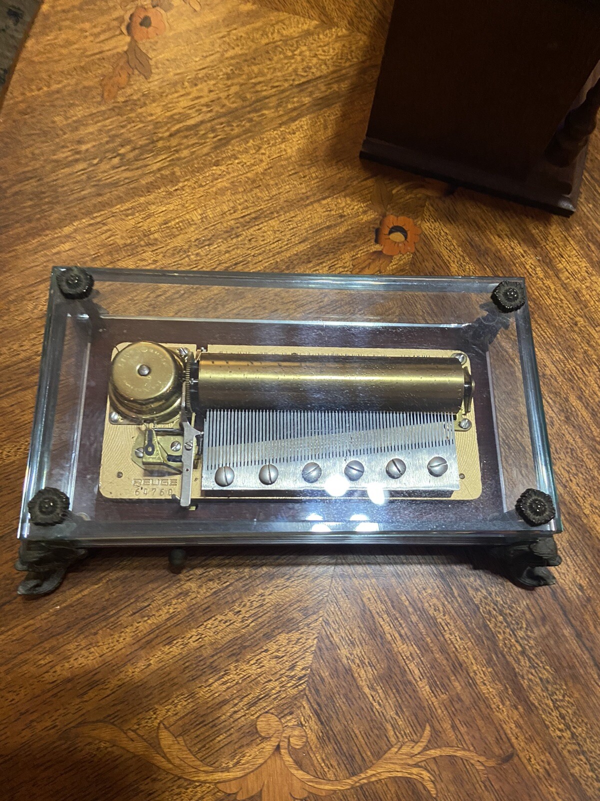 Reuge 72 Music Box Clear Glass Box | eBay