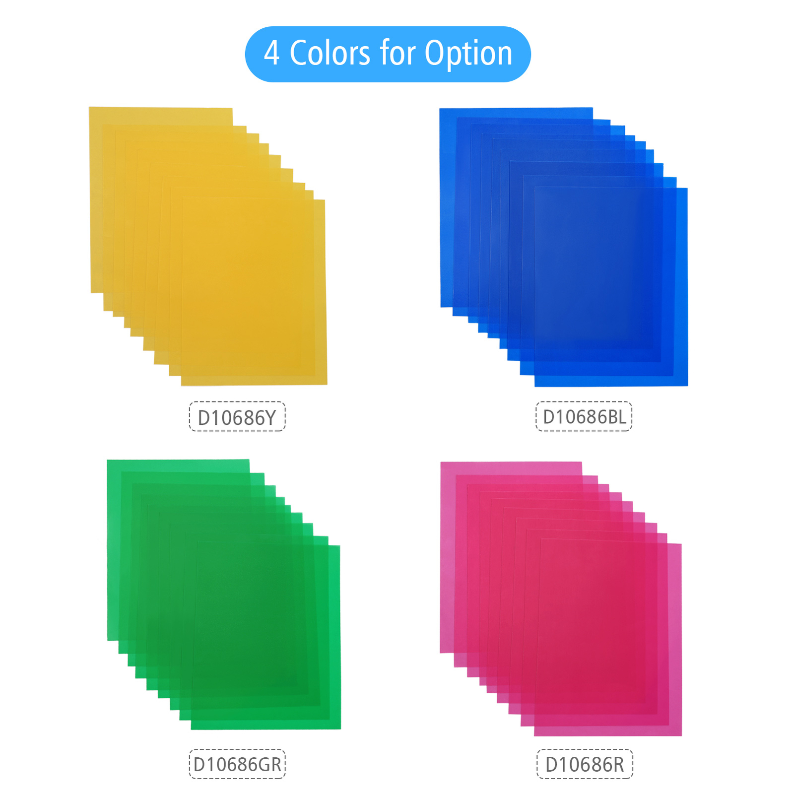 9PCS 30 * 20cm Photography Color Filters Set Transparent R4R5 | eBay