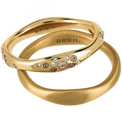 Anillo Mujer BREIL ILLUSION TJ2645 Acero Inoxidable Dorado Swarovski ...