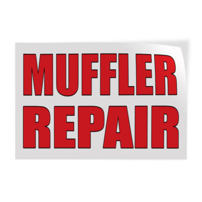 Decal Stickers Muffler Repair Auto Body Shop Car Repair B Vinyl Store ...