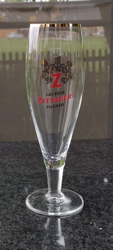 Das edle Zittau er Pilsner 0,3 l Bier Glas Bürgerbräu rote Z 1993 ...