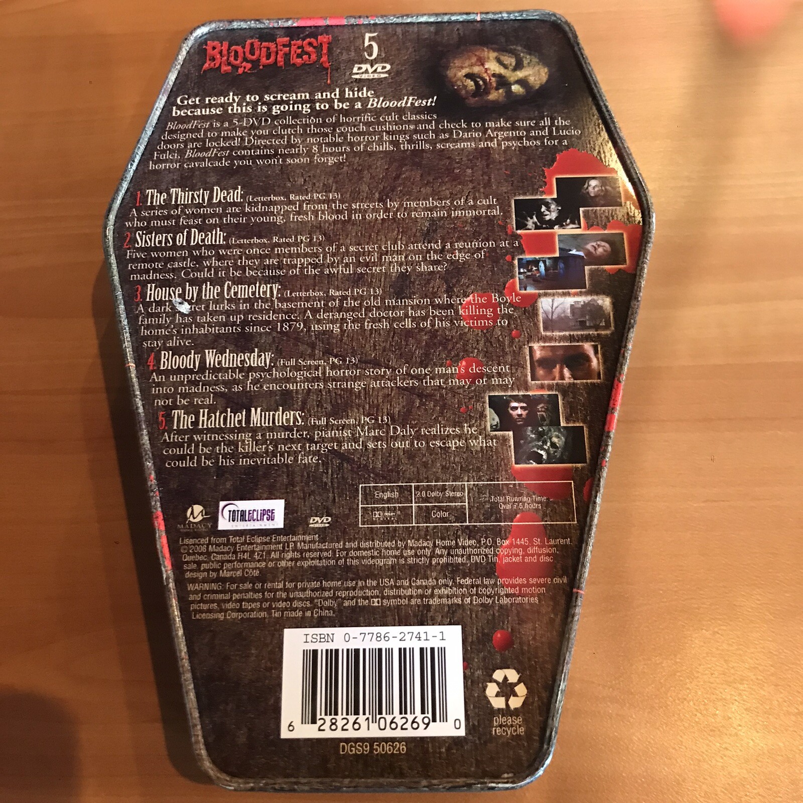 Bloodfest Dvd Set (DVD, 2008) 5 Discs, 5 Rare OOP Horror Movies ...