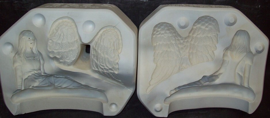 Ceramic Mold Molds LAYING VICTORIAN ANGEL Scioto 2918 | eBay