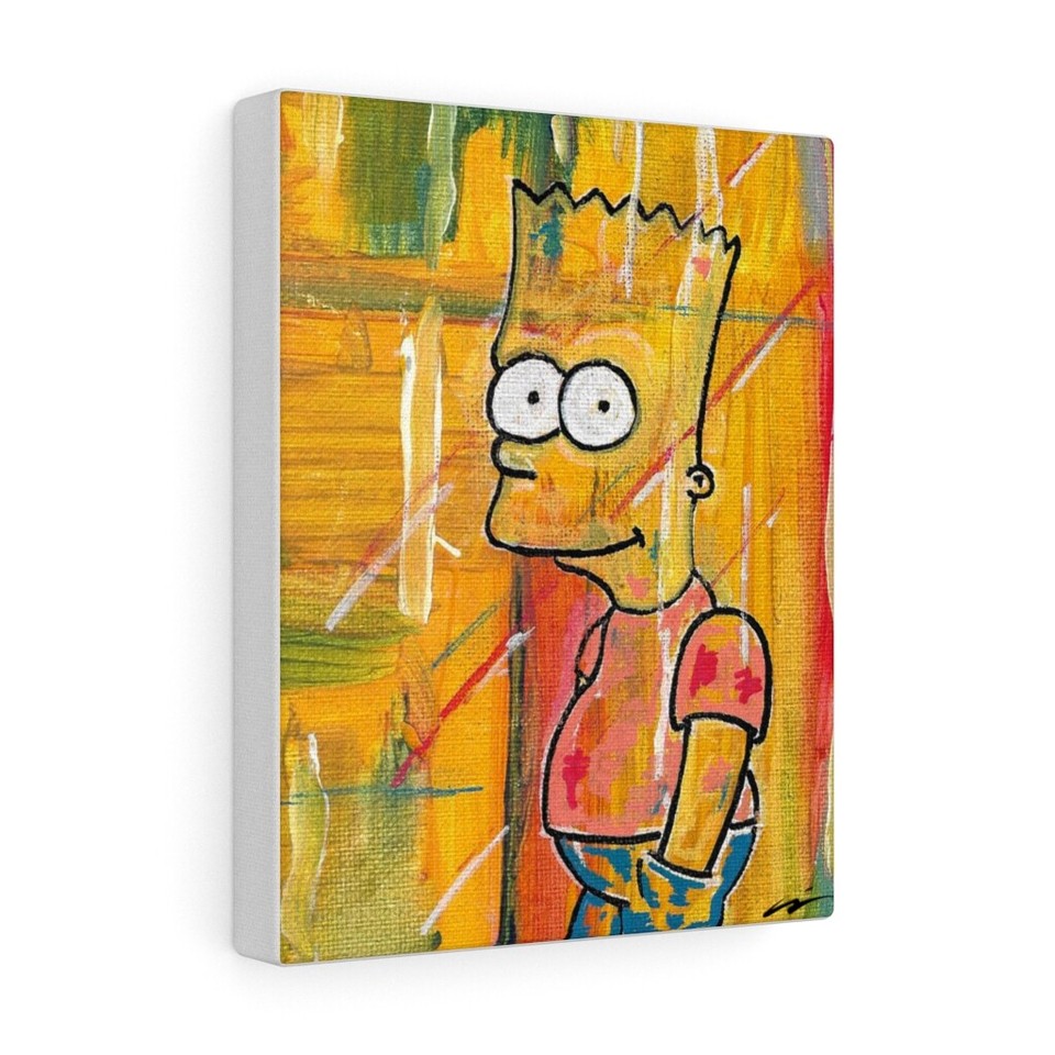 Abstract Bart Simpson on canvas print 8x10inch abstract art on canvas ...
