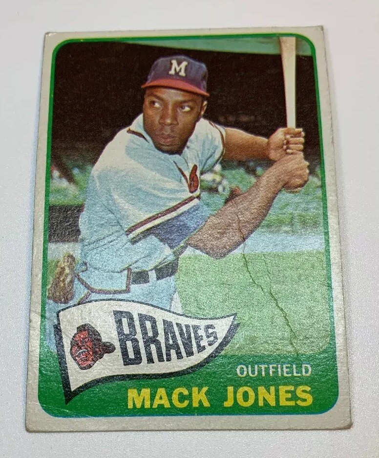 1965 Topps # 241 Mack Jones Baseball Card Milwaukee Braves | eBay