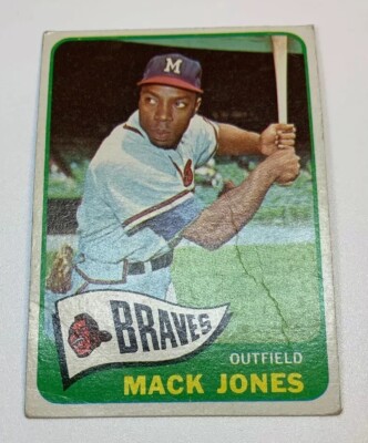 1965 Topps # 241 Mack Jones Baseball Card Milwaukee Braves | eBay