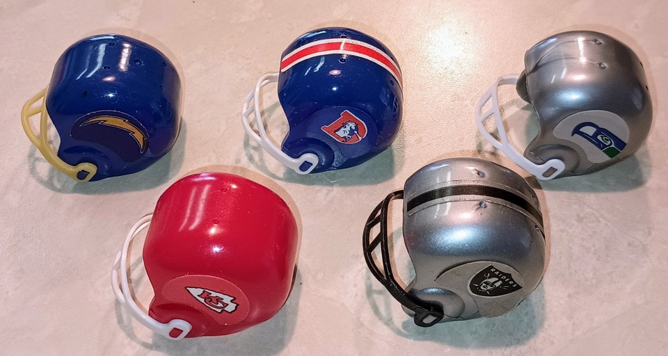 ORIGINAL NFL Football MICRO-HELMETS (Complete, 28 Teams, late 70's) + 7 ...