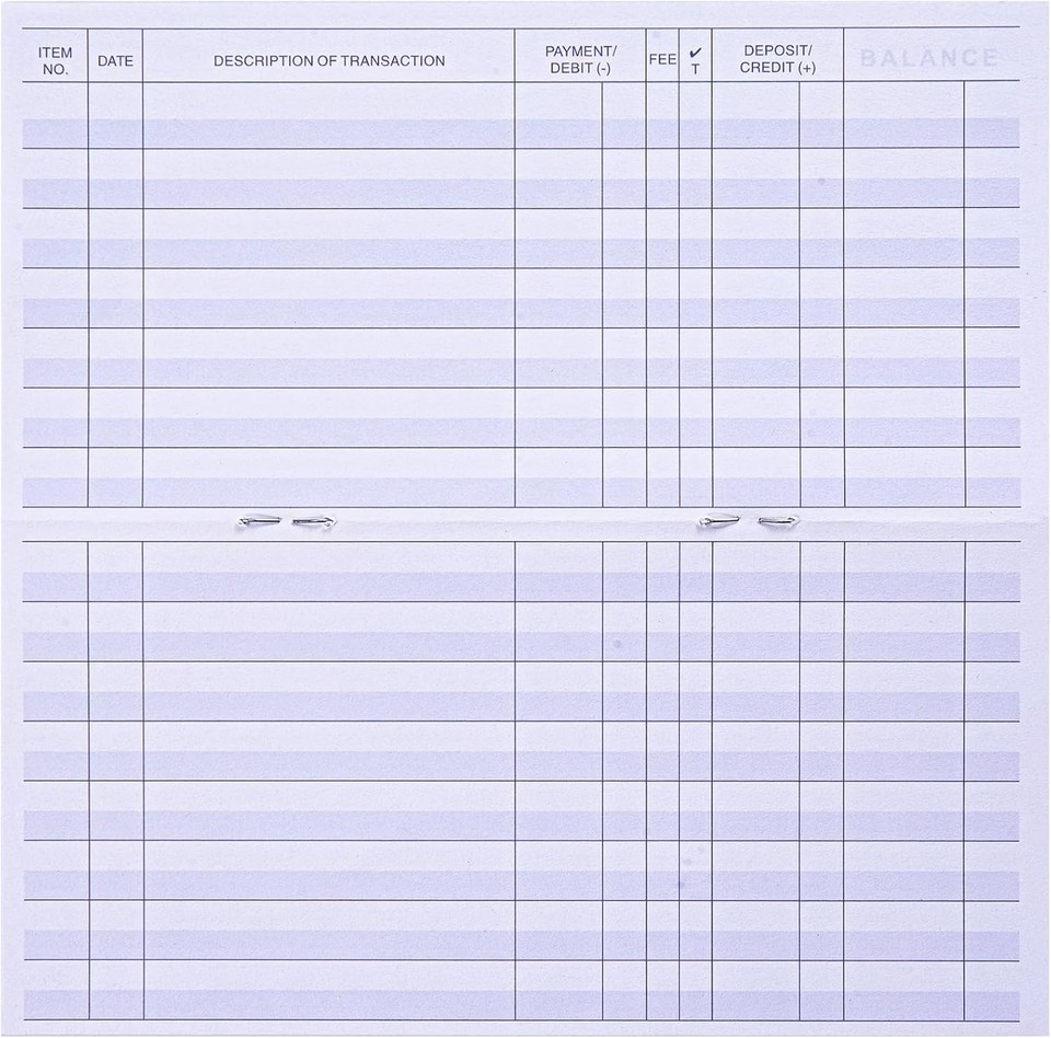 24 Pack Checkbook Registers, Easy Read Personal Checkbook Transaction ...