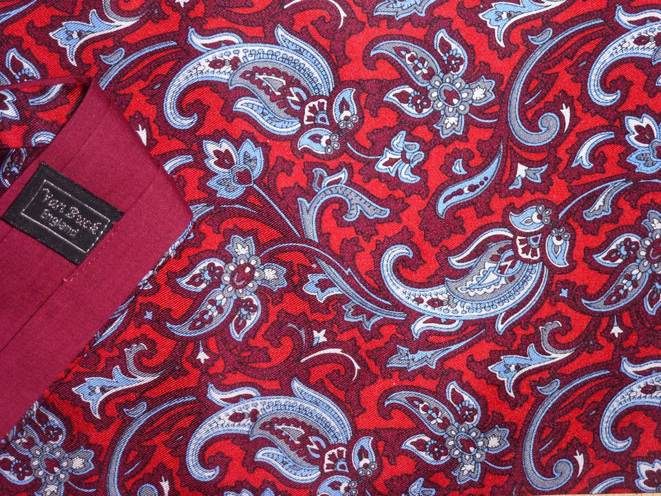 Vintage Van Buck Silk Cotton Cravat Scarf Dapper Mod Indie Goodwood ...