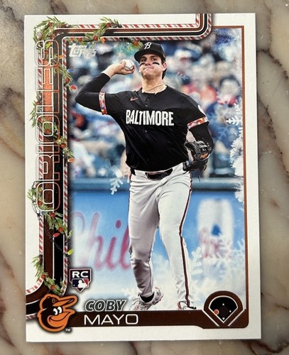 2025 Topps Holiday Baseball Coby Mayo #H118 (RC) Orioles Rookie Card | eBay