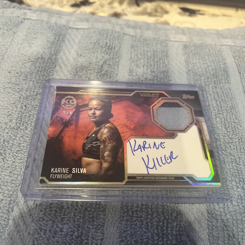 2025 Topps UFC Knockout Karine Silva Knockout PATCH AUTO RELIC Karine ...
