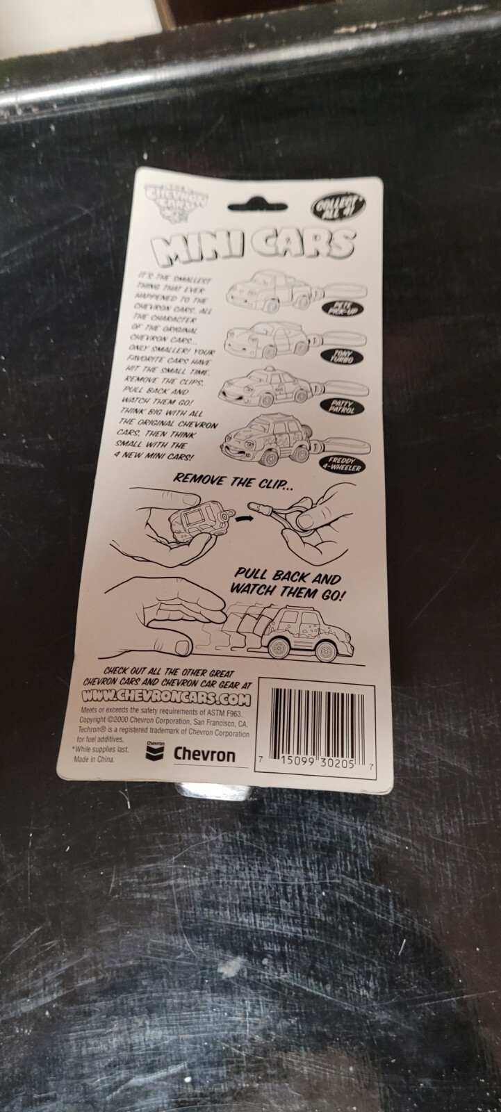 Chevron Mini Cars. Patty Patrol. 2000. Black and white police car. New ...