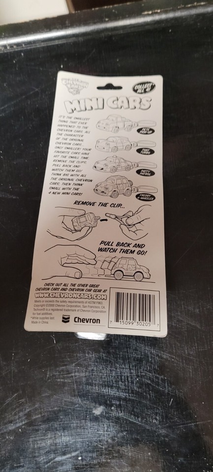 Chevron Mini Cars. Patty Patrol. 2000. Black and white police car. New ...