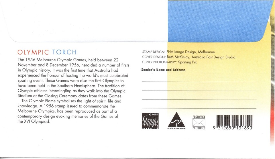 AUSTRALIA 2000 OLYMPIC TORCH RELAY FDC (PERTH WA 6000) 7 JULY 2000 | eBay