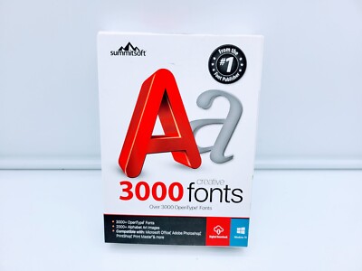 Summitsoft - 3000 Creative Fonts - Windows | eBay