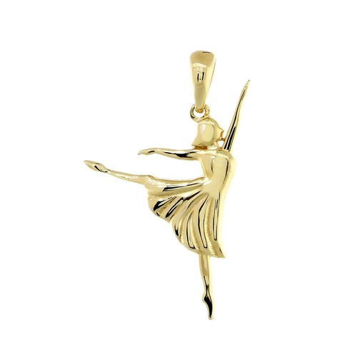 3D Dancer Charm in 14K Yellow Gold | eBay