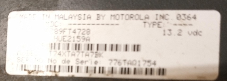 Motorola Maratrac 100 Watt UHF 99 Channel T74XTA7TA7BK - Radio Only ...