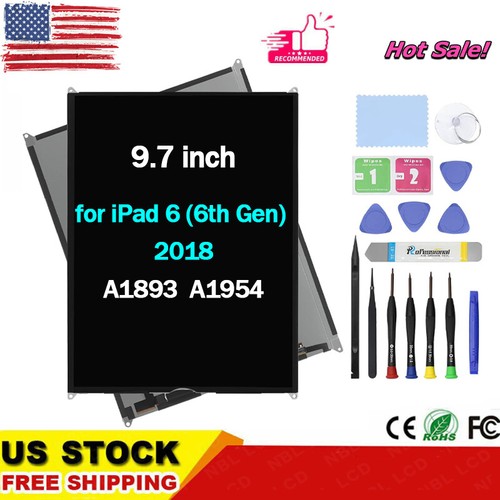 for iPad 6 (6th Gen) 2018 A1893 A1954 LCD Display Screen Replacement 9. ...