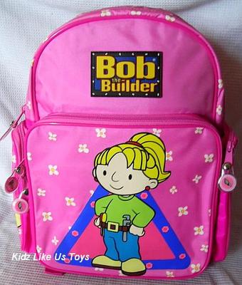 ~ Bob the Builder - WENDY GIRLS PINK BUILDERS BACKPACK with 2 SIDE ...