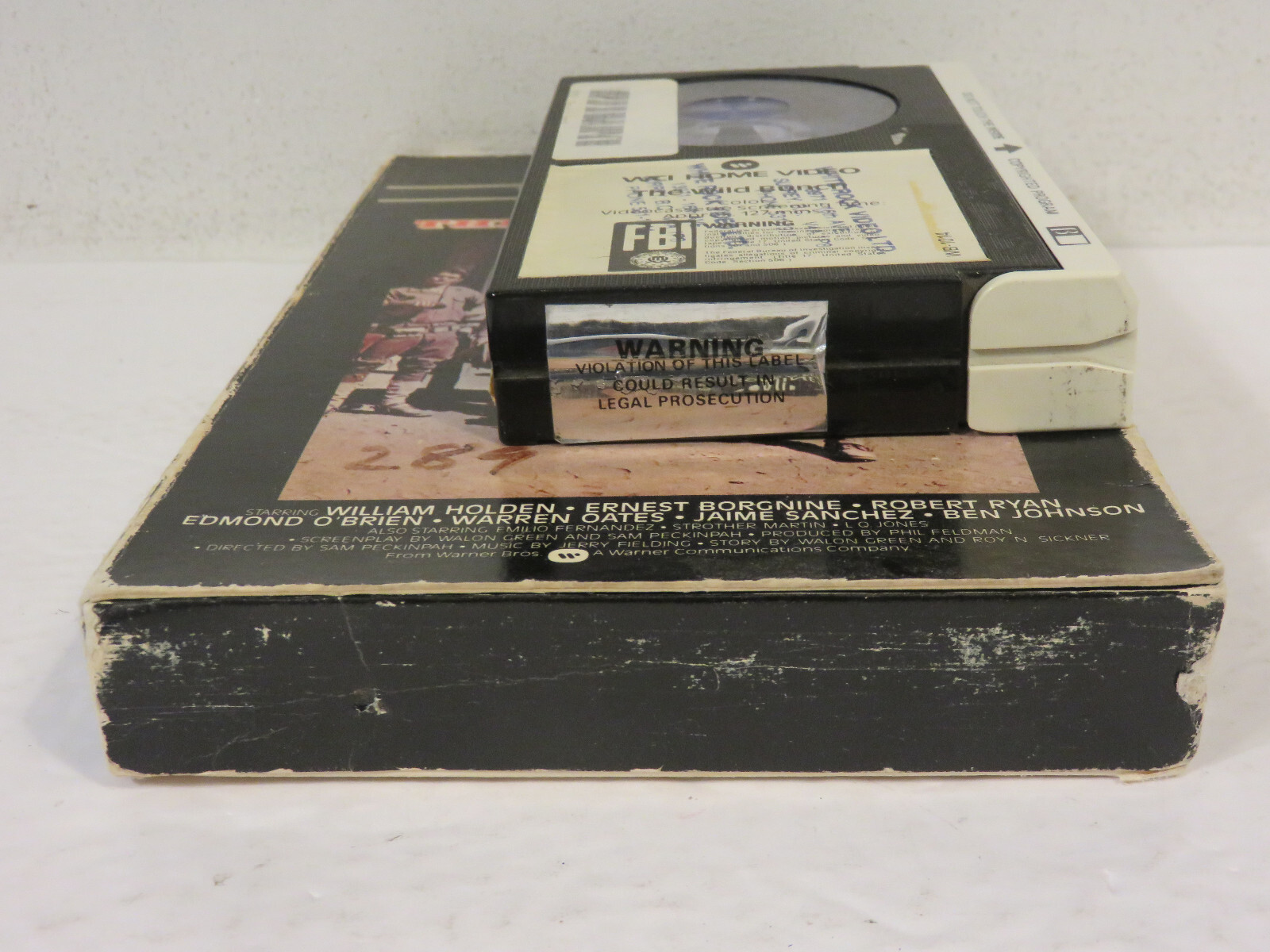 THE WILD BUNCH WCI WARNER BROS HOME VIDEO BETA BETAMAX NOT VHS BIG BOX ...