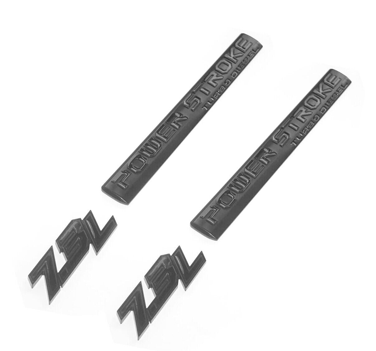 2 Pack 7.3L Powerstroke Turbo Emblems Fender Car Badge for F250 F350 ...