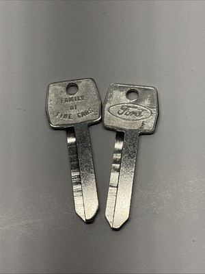 2 Pack - FORD FACTORY ORIGINAL IGNITION UNCUT KEY BLANKS Ford Oval Logo ...
