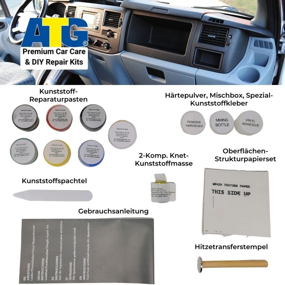 Dashboard Repair Kit Car Dashboard Dash Repair Set Cracked Leather ...