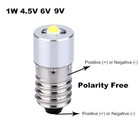 LED Upgraded Bulbs For Torch Flashlight P13.5S PR2 E10 3V 4.5V 6V 2/3/4 ...