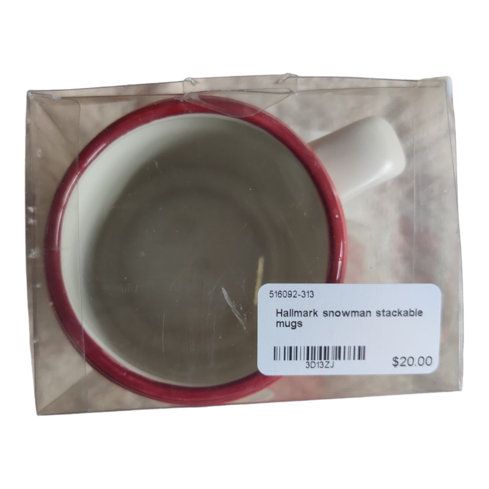 Hallmark Set of 2 Stackable Santa Claus Christmas Coffee Tea Mugs Cups ...