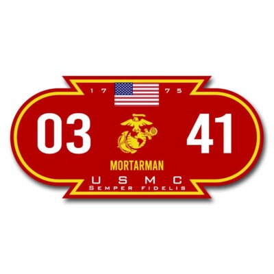 USMC 0341 MOS Decal - USMC Veteran Decal - Marine Corps - Devil Dog 3 ...