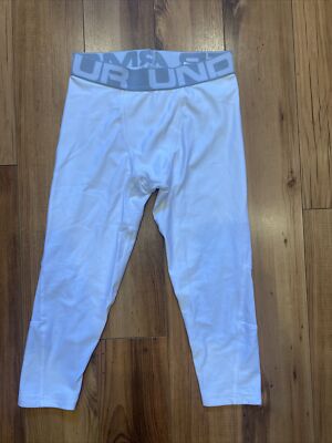 Boy's Under Armour White Compression Pants Size Medium | eBay