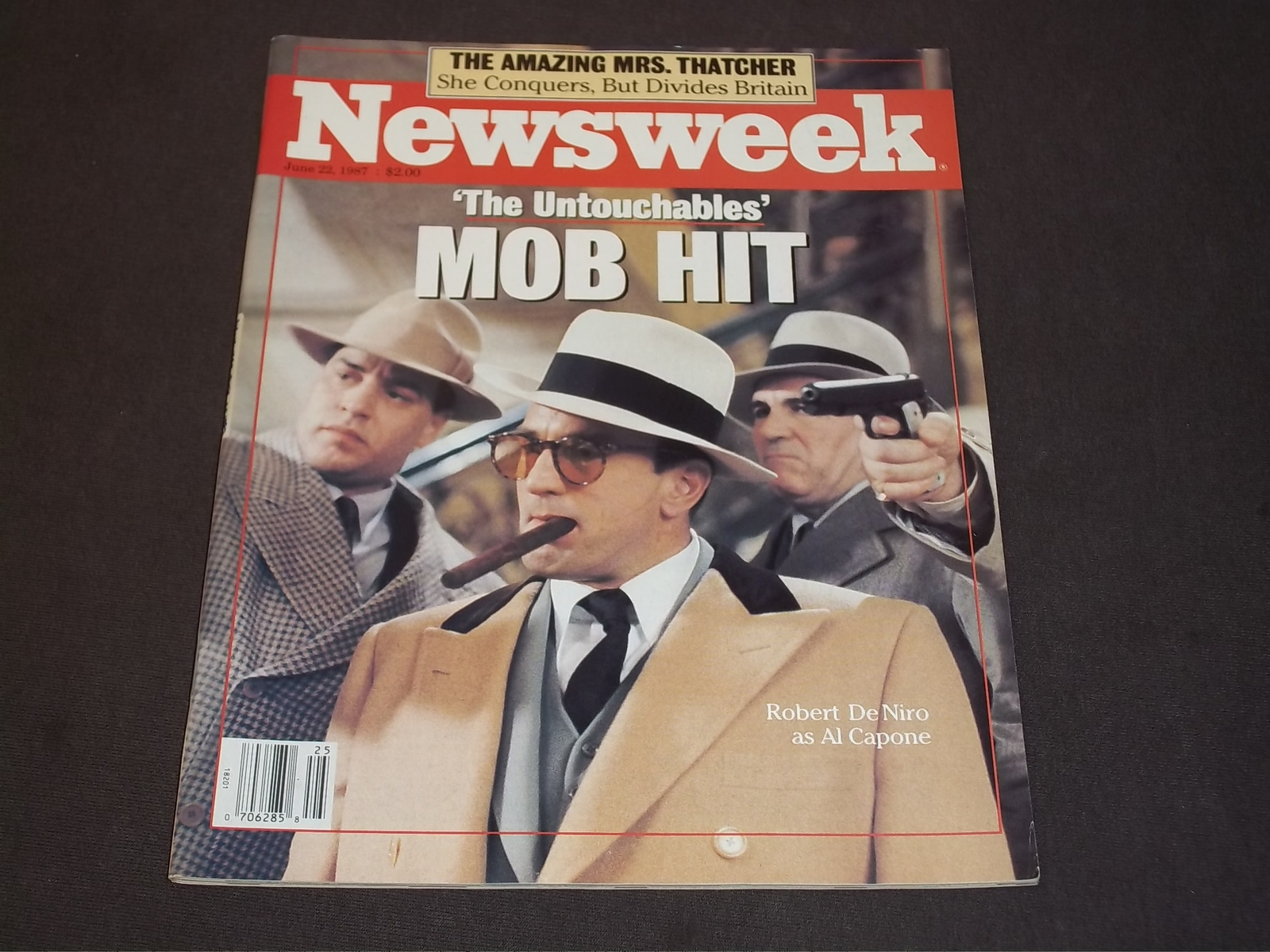 1987 JUNE 22 NEWSWEEK MAGAZINE - ROBERT DENIRO UNTOUCHABLES FRONT COVER ...