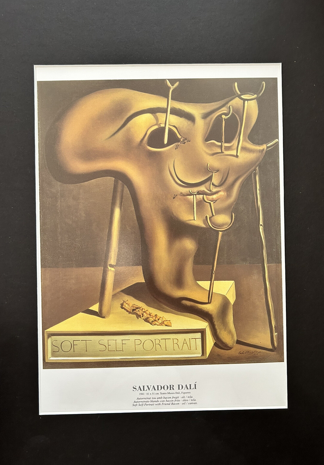 Salvador Dali Self Portrait Painting