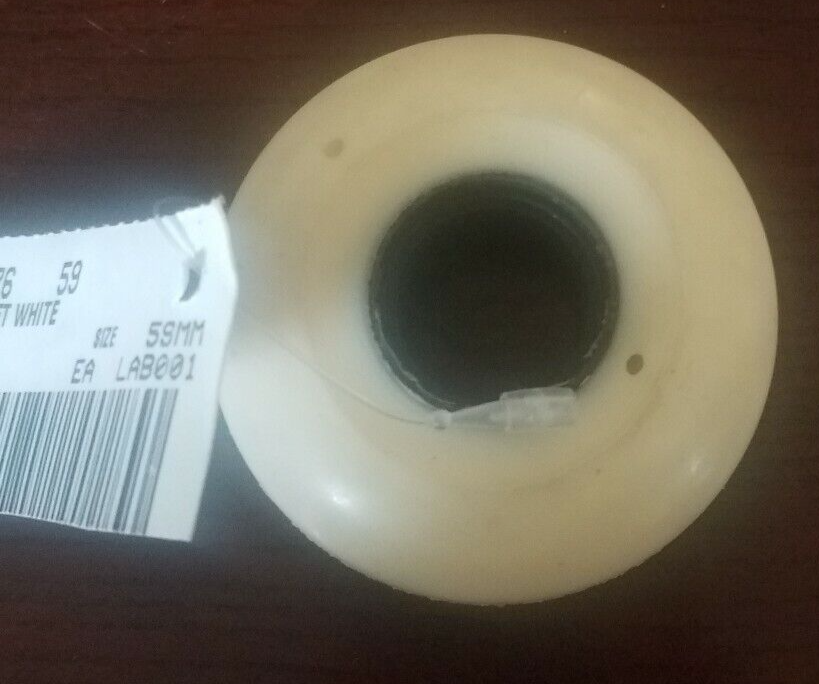 59MM LABEDA Gripper Indoor Inline Roller Hockey Skate Wheel White and ...