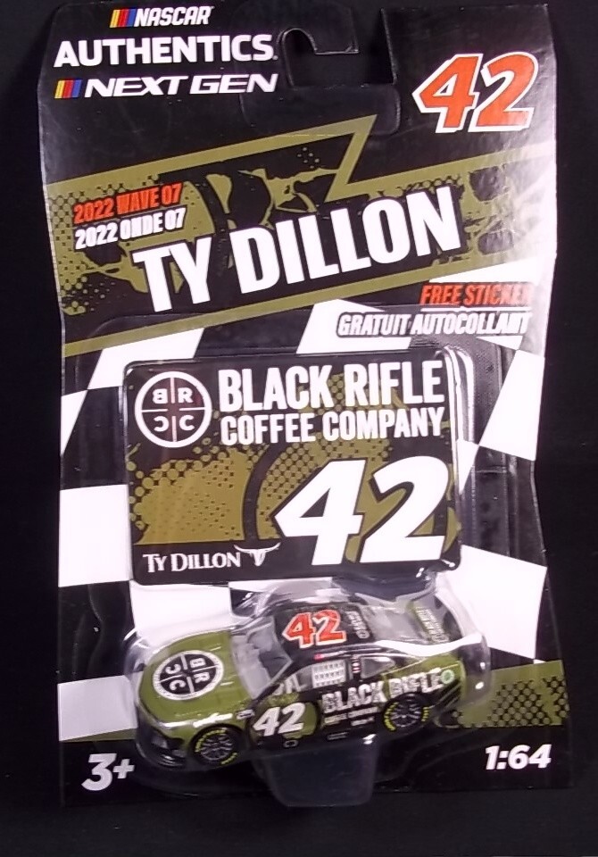 Nascar Authentics Next Gen 2022 Wave 07 Ty Dillon Black Rifle Coffee ...