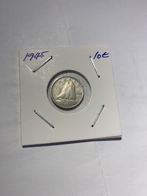 1945 Canadian Silver 10 cent Coin Silver Dime | eBay