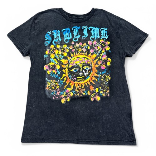Sublime Tee Shirt Adult Size Small Acid Wash Vintage Style Sun Big Logo ...