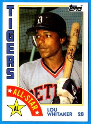 Lou Whitaker All Star 1984 Topps #398 (ex-mt) Detroit Tigers | eBay