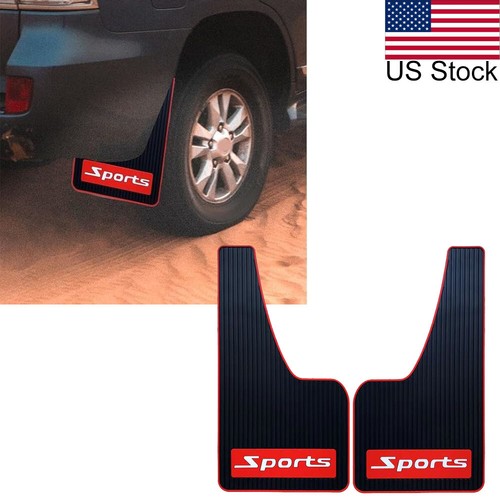 2pcs 17''x9'' Black Rubber Sports Mud Flaps Splash Guards For Truck ...