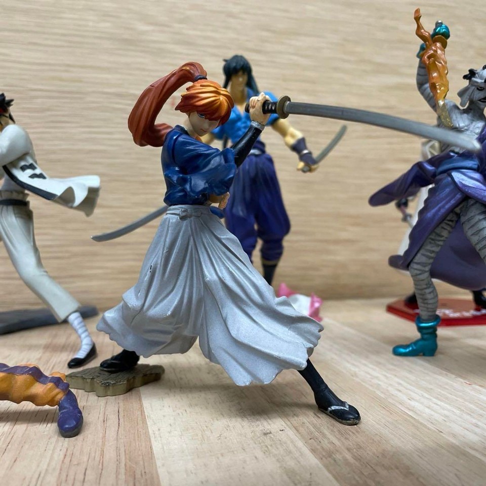 Rurouni Kenshin Figures Set Anime Manga Shishio Makoto Himura Kenshin ...