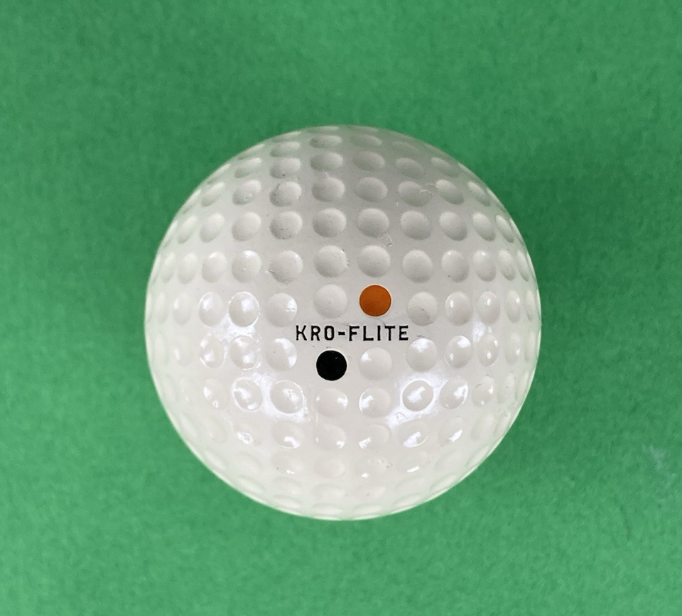 Vintage Spalding Kro-Flite Orange/Black Dots Cadwell -Geer Cover Golf ...